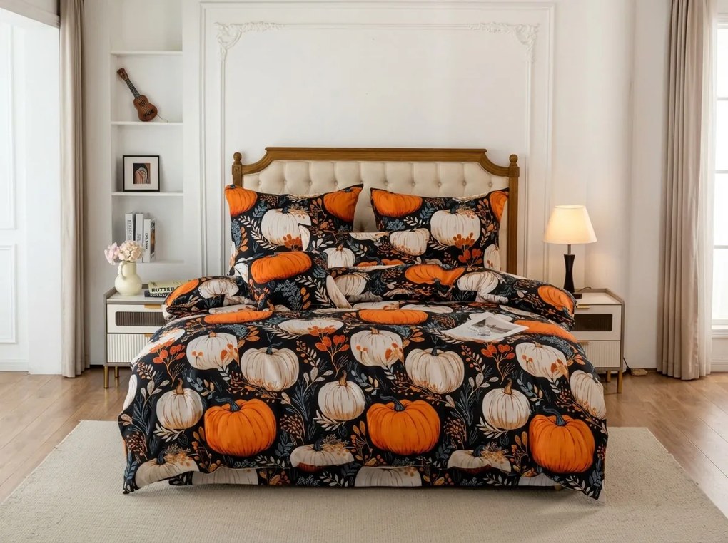 Povlečení z mikrovlákna MAGIC PUMPKIN barevné Rozměr povlečení: 70 x 90 cm | 140 x 200 cm