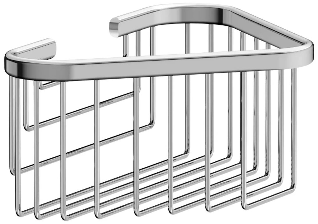 Duravit Karree - Drátěná polička, rohová, chrom 0099731000