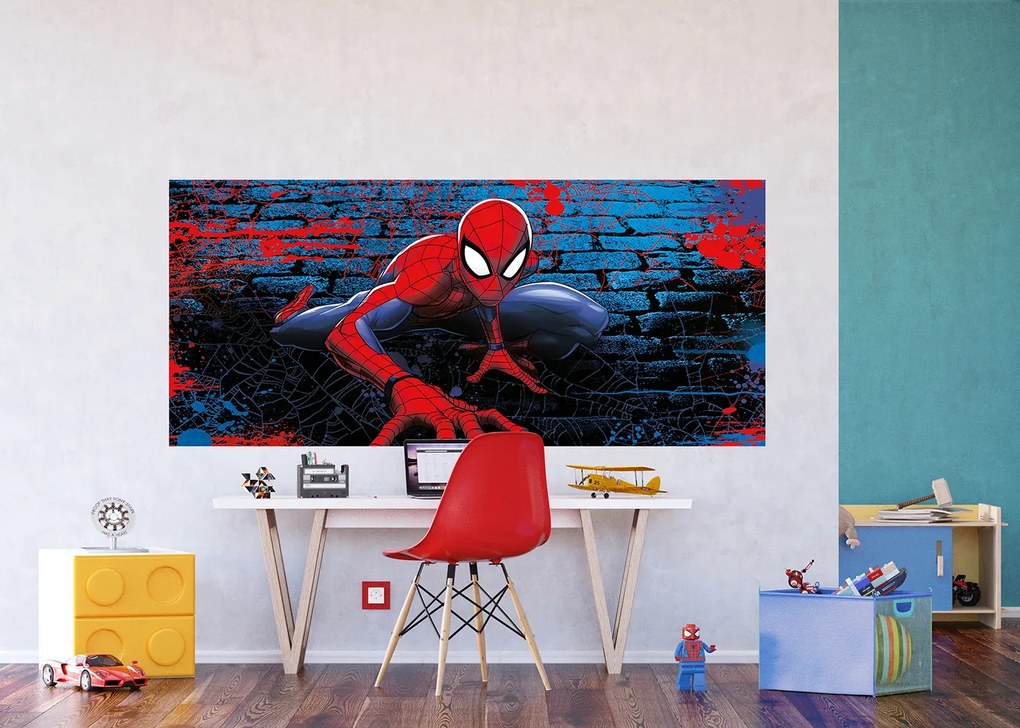 Dětská vliesová fototapeta na zed' Marvel Spider-Man, Disney | 202 x 90 cm | DFTDNH 5399