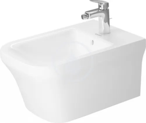 Duravit P3 Comforts - Závěsný bidet s přepadem, 380 mm x 570 mm, bílý, 2268150000