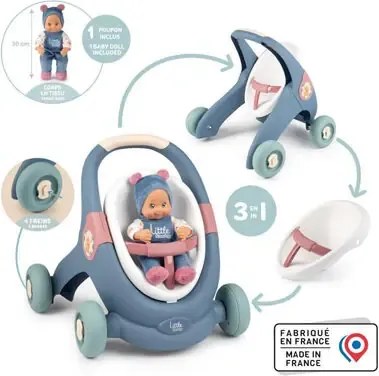 Smoby Chodítko 3v1 s panenkou / od 1 roku