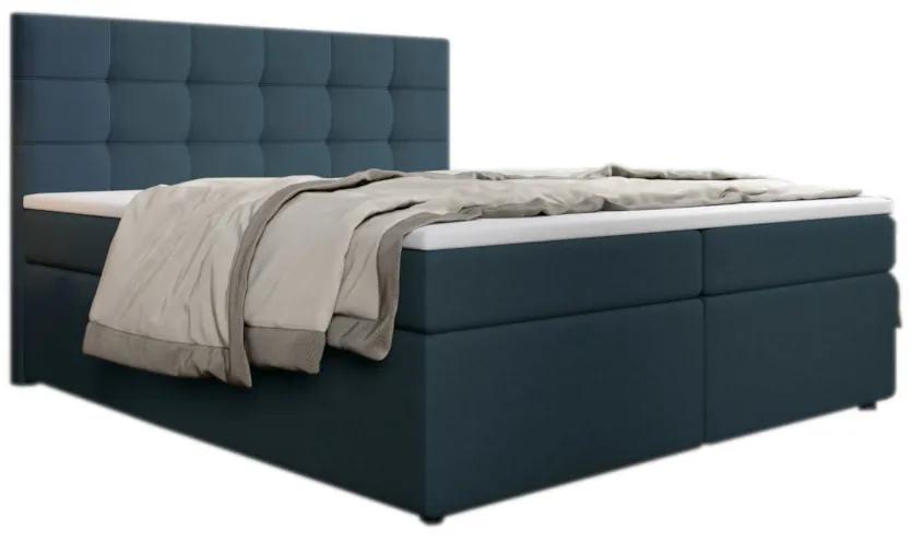 Čalouněná postel boxspring PALMA + topper, 180x200, inari 87