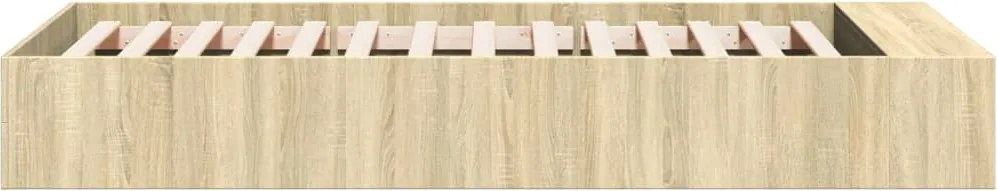 Rám postele dub sonoma 75 x 190 cm kompozitní dřevo 3280624