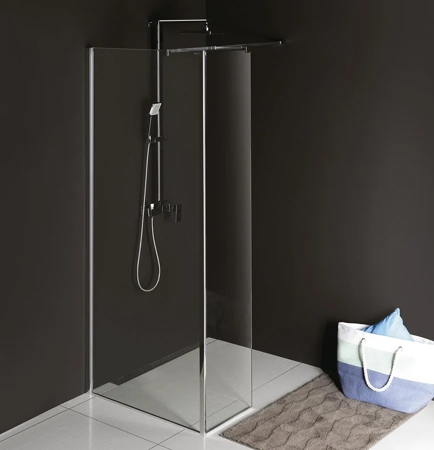 Polysan Modular Shower MS2A-90 stěna 90 cm k instalaci na zeď pro připojení pevného panelu