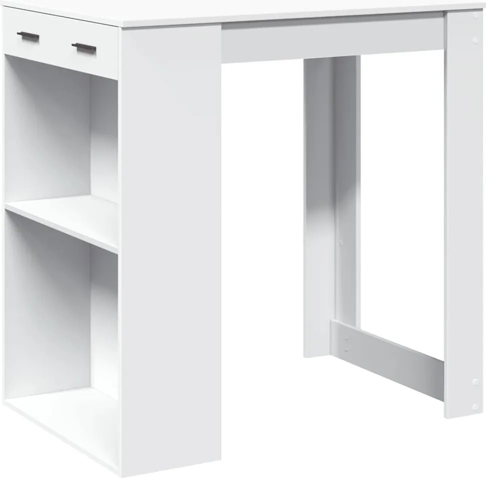 Barový stůl bílý 102 x 70 x 103,5 cm kompozitní dřevo 3309321