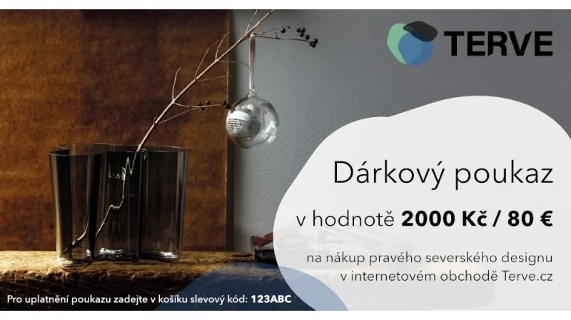Vánoční dárkový poukaz na 2000 Kč