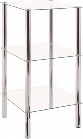 XXXLutz REGÁL, barvy chromu, 39/77/39 cm - Knihovny - 001931007403