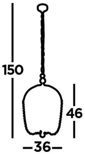 Searchlight 30216-5BK - Lustr na řetězu SHOWER 5xE14/60W/230V černá