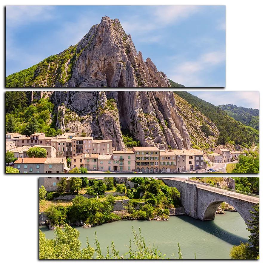 Obraz na plátně - Sisteron v Provence - čtverec 3235D (105x105 cm)