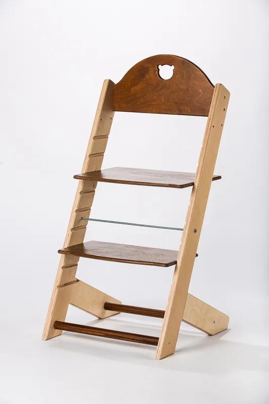 Lucas Wood Style rostoucí židle MIXLE -  přírodní/ořech rostoucí židle MIXLE: Autíčko