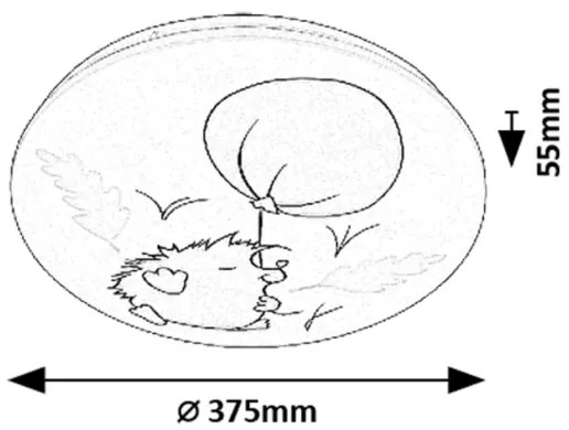 Rabalux 71191 - LED Dětské stropní svítidlo HEDGY LED/24W/230V 3000K