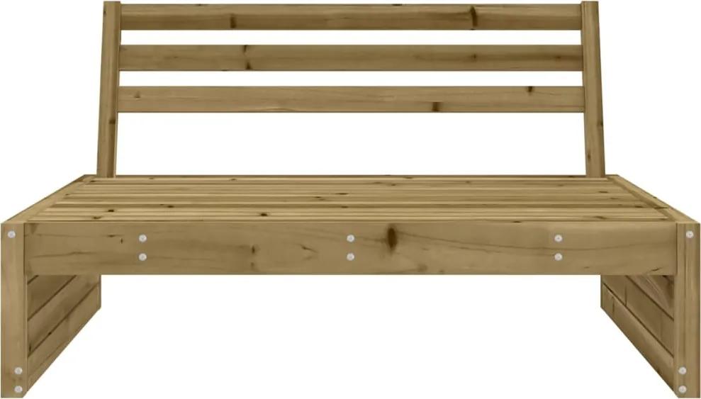 vidaXL Zahradní středová pohovka 120 x 80 cm masivní dřevo douglasky [825750] Barva: Bílá borovice
