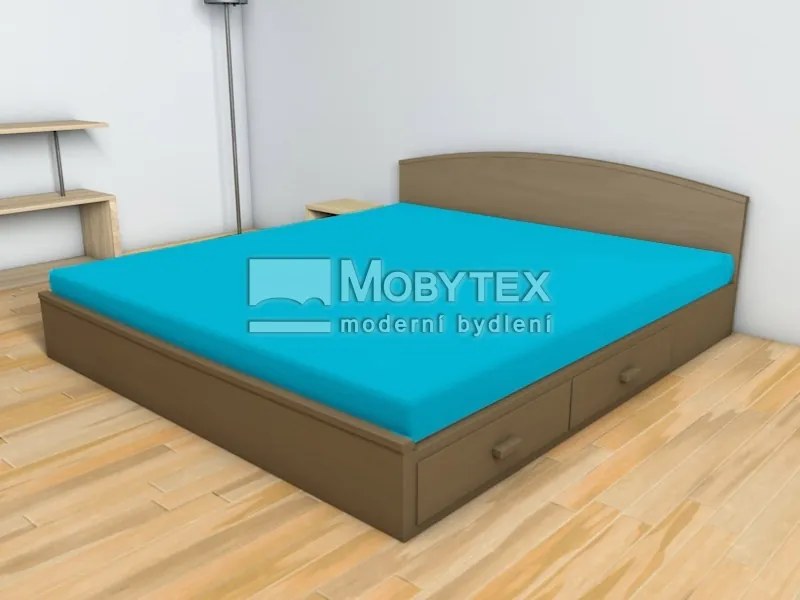 MATĚJOVSKÝ Prostěradlo tyrkysové Froté Exkluziv 180x200/25