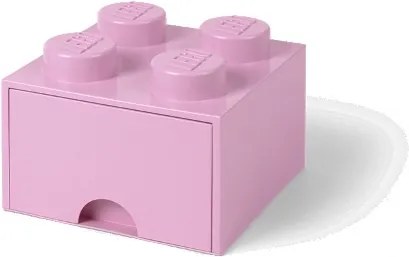 Úložný box se šuplíkem Storage Box Drawer 4 | světle růžová