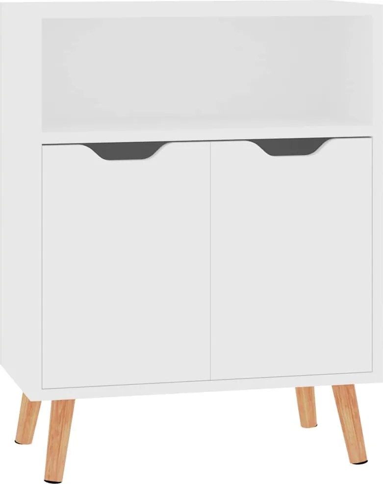 Příborník bílý 60 x 30 x 72 cm kompozitní dřevo 326822