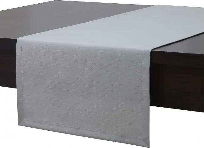 Ubrus - běhoun na stůl MAROKO 40x180 cm, šedá, ESSEX | BIANO