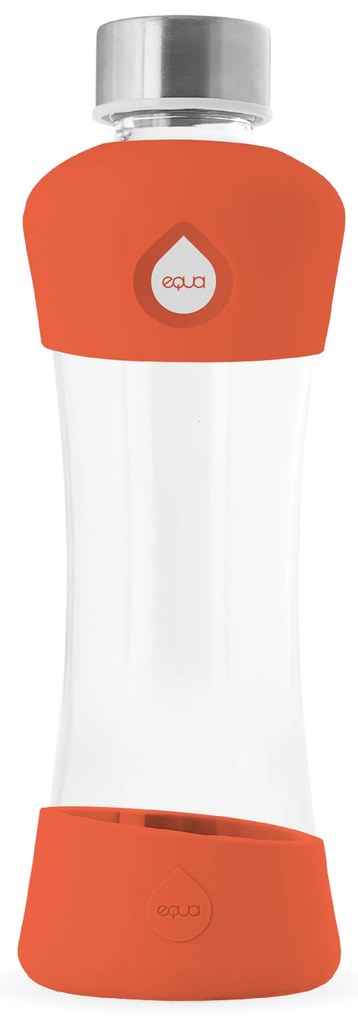 EQUA Active Tangerine 550 ml skleněná ekologická lahev na pití