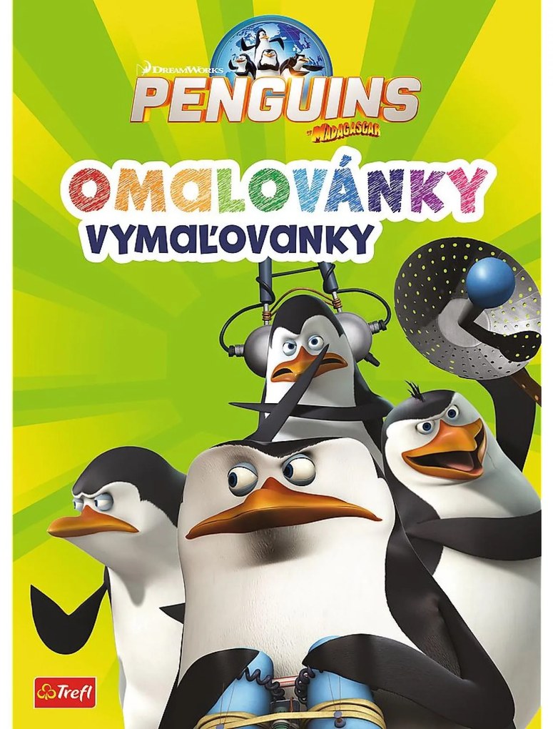 Trefl Omalovánky Tučňáci z Madagaskaru 20x27,5cm