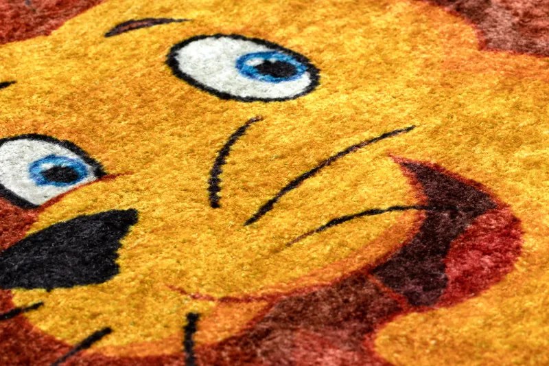 Detský kusový koberec Junior 51595.801 Africa, 120x120 (priemer) kruh, viacfarebná, detská izba, Dywany Łuszczów