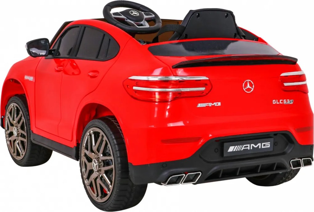 Ramiz Elektrické autíčko Mercedes Benz GLC63S SUV pro děti červené + dálkové ovládání