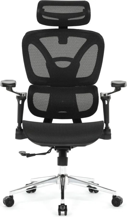 Kancelářská židle, synchronní mechanismus, černá síťovina, KA-B2361 BK – Barva (vyberte): černá (78 x 68) cm Šedá