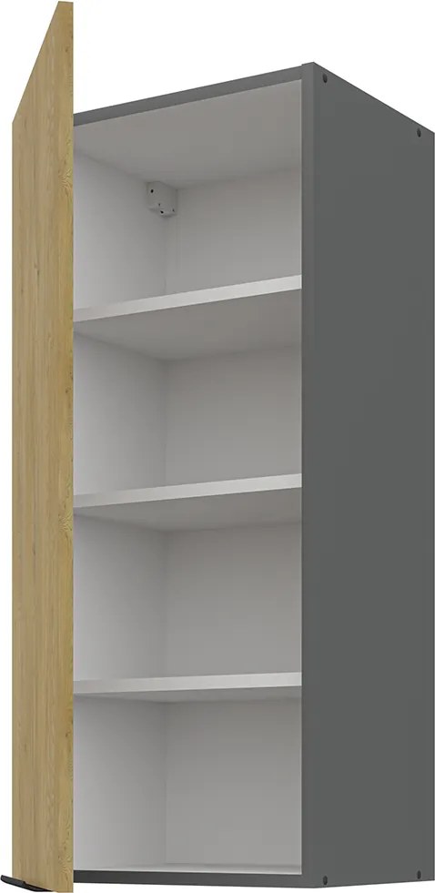 CREMONA ac | horní skříňka 40 G-90 1F policová | 40 cm | VYSOKÁ | antracit/cremona