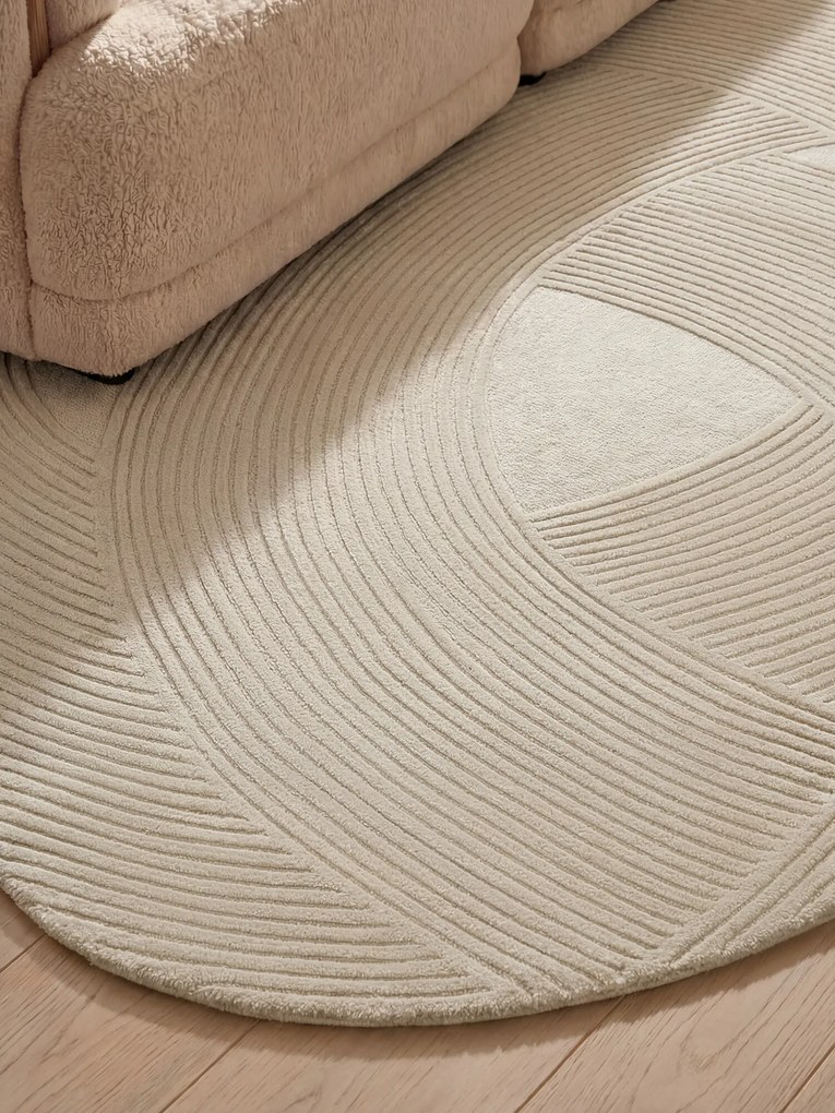 Ted Baker, Kusový koberec Ted Baker Kensington 106399 Cream, 160x230 specifický tvar, bílá, kancelář
