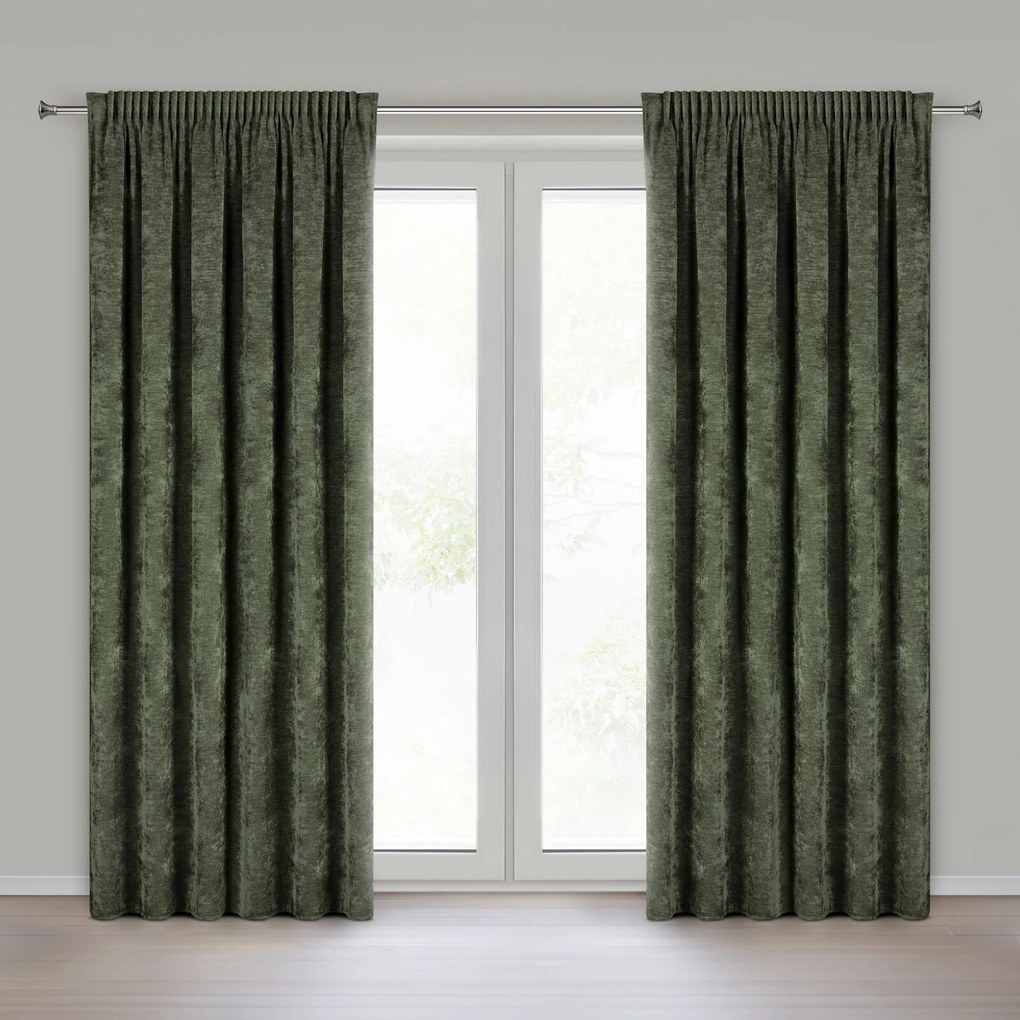 ZATEMŇOVACÍ ZÁVĚS NA PÁSCE NESKA 140X270 CM MÁTOVÝ