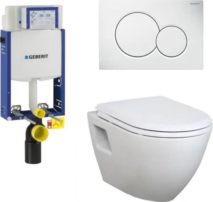 Geberit Kombifix Eco 110.302.00.5 komplet k zazdění se závěsným WC Creavit TERRA TP325 + bidet 2v1