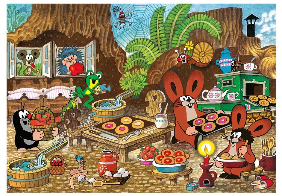 Dino Puzzle Krtek v kuchyni 100 XL