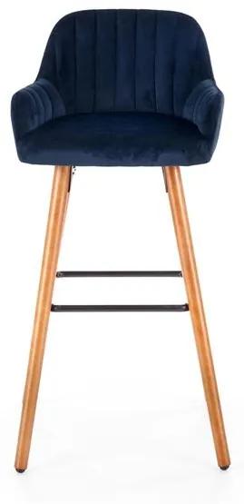 HALMAR H93 barová židle tmavě modrá