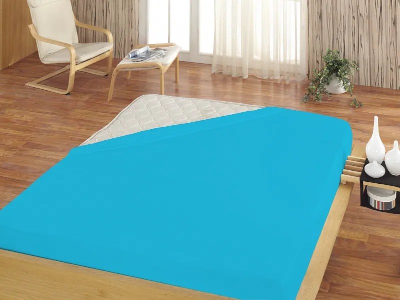 Matějovský napínací prostěradlo jersey Tyrkysové na matraci: 60 x 120 cm