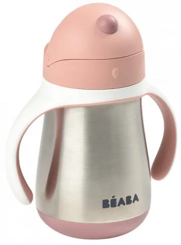 Beaba Hrnek termoizolační s brčkem nerez 250 ml Pink