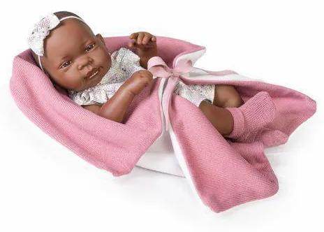 Antonio Juan Mulata 50288 - realistická panenka miminko s celovinylovým tělem - 42 cm
