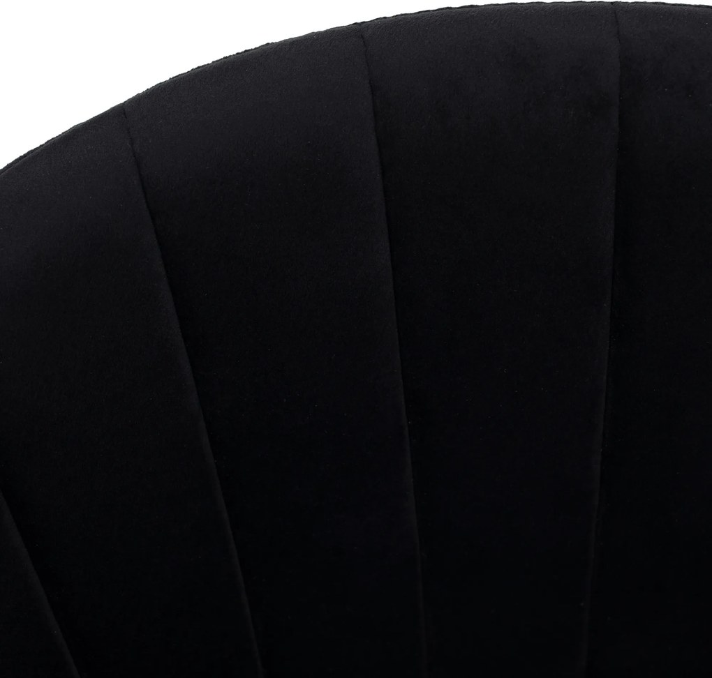 Designové jídelní křeslo, černá Velvet látka/gold chrom zlatý, DASMIN TYP 1