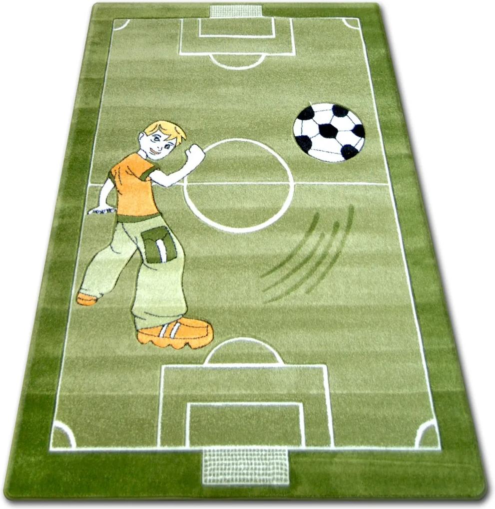3kraft Dětský koberec HAPPY Football zelený