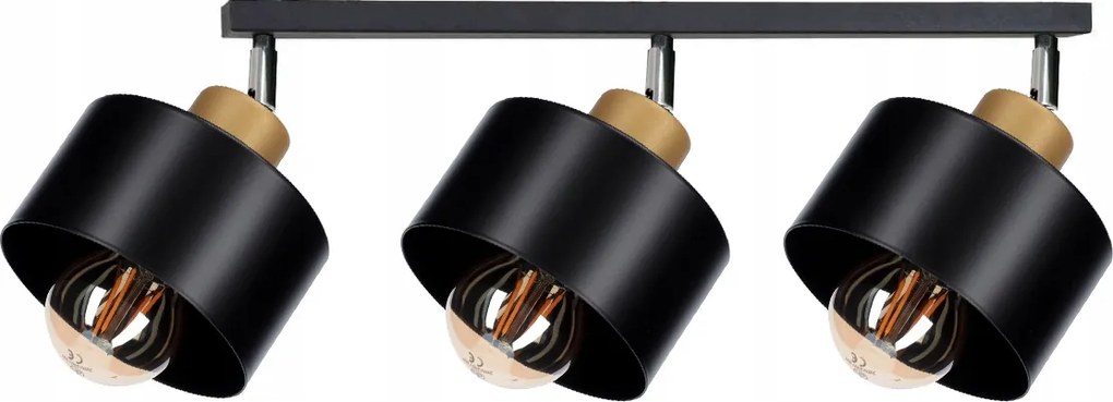 Závěsné Stropní Svítidlo Loft 3 Gold – lze použít Led