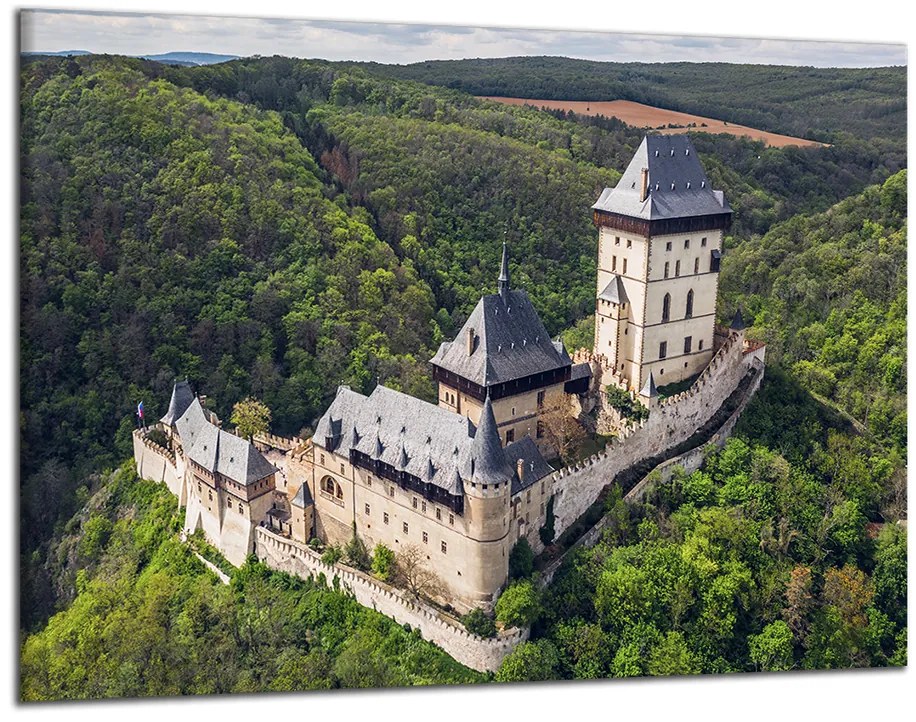 Obraz na plátně Hrad Karlštejn 4100AX Biano.cz