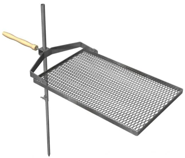 Skládací grilovací rošt polohovací 60 x 40 cm ✔ Rošt s přepravním vakem