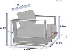 Hliníkové křeslo otočné MADRID (terracotta)