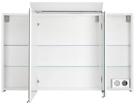 A-Interiéry Zrcadlová skříňka závěsná s LED osvětlením Livie W 100 ZS - livie w 100zs