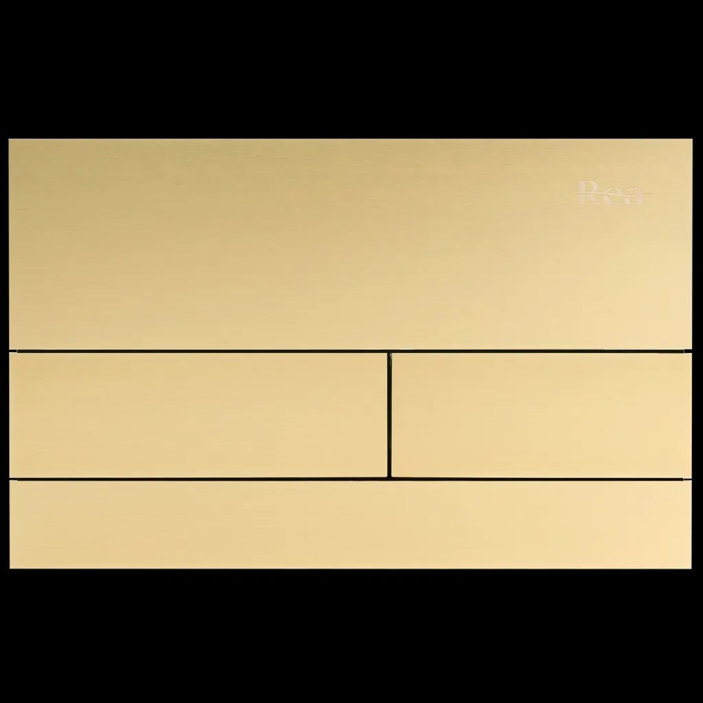 Rea Rea, Podomítkový WC systém K011A-Q + tlačítka T Brush Gold, KPL-E0055