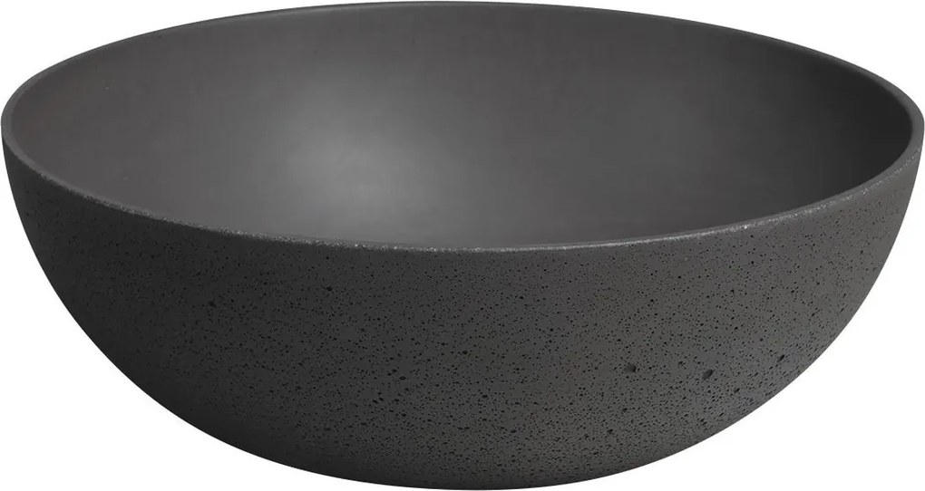 Sapho Sapho, FORMIGO betonové umyvadlo na desku, průměr 39cm, antracit, FG316