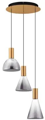 Designový lustr Voi 3 Šedá