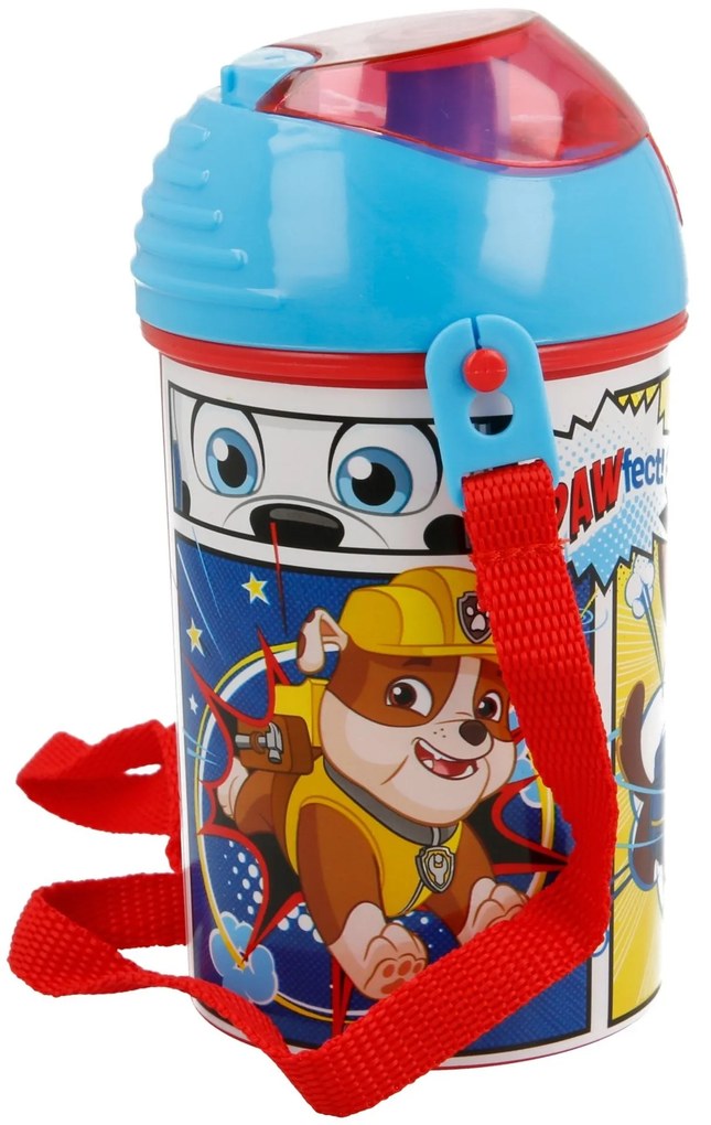 Plastová láhev na pití s víčkem Tlapková patrola - Paw Patrol - 450 ml