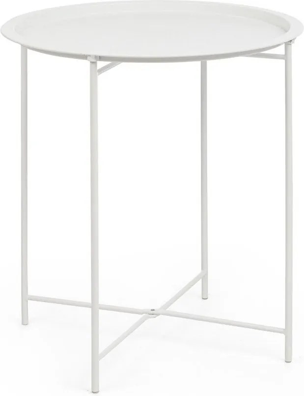 Ocelový kulatý odkládací stolek ø 46 cm Austin – Bizzotto