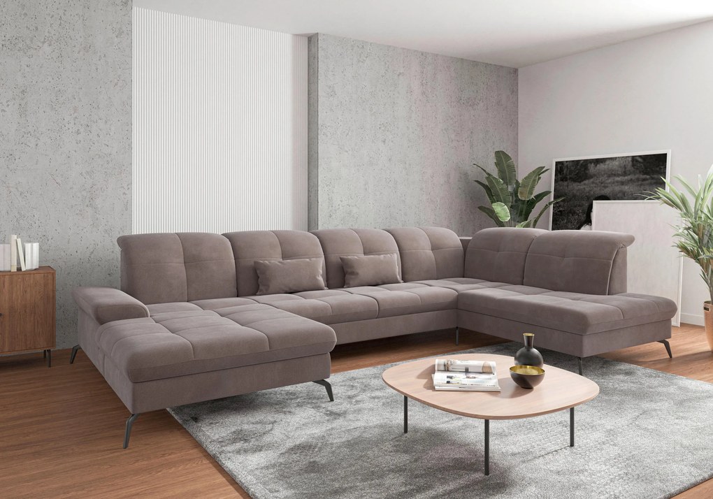 XXXLutz SEDACÍ SOUPRAVA, textil, šedohnědá Sit & More - Sedací soupravy - 000144011555