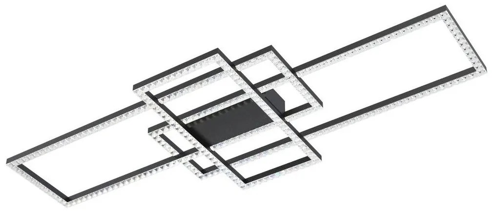 Zuma Line MX7907-3B-3BT- LED Stropní svítidlo ERVI LED/52W/230V 2700-6000K černá