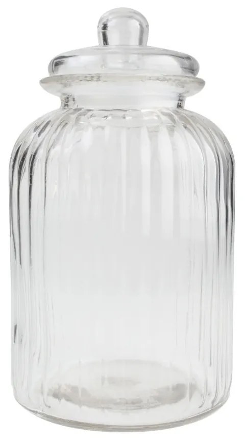 Skleněná dóza T&G Woodware Ribbed, 5,1 l