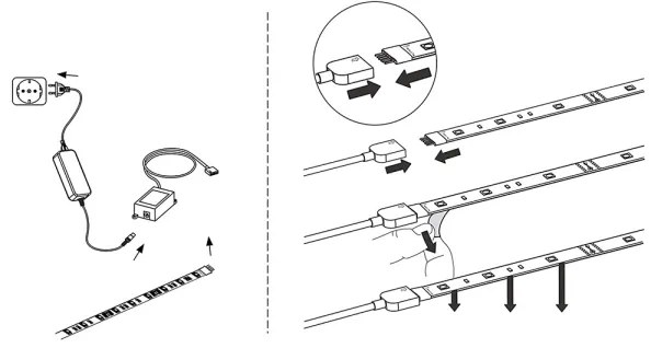 Eglo 32733 - LED RGB pásek 5m STRIPE-C LED/19W/230V